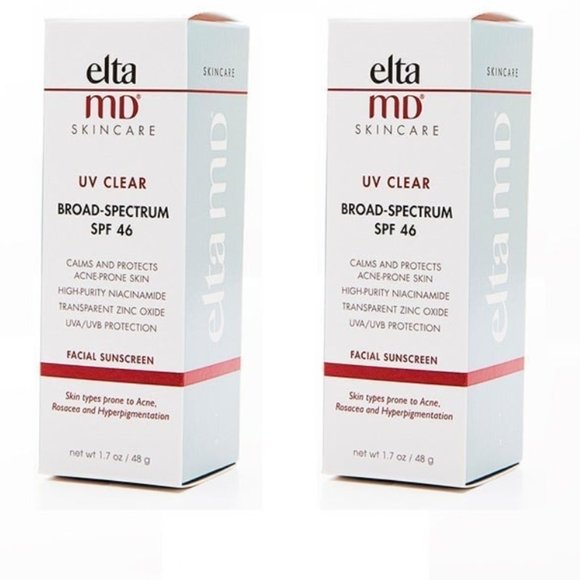 EltaMD | Skincare | 2 Pcs Elta Md Uv Clear Spf 46 Face Sunscreen | Poshmark